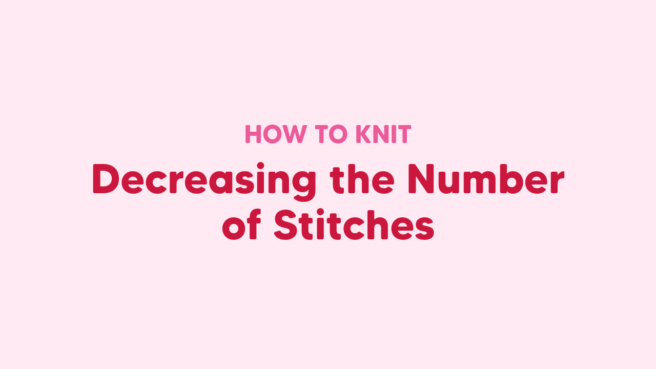 How to Decrease Stitches - Skappel Oslo