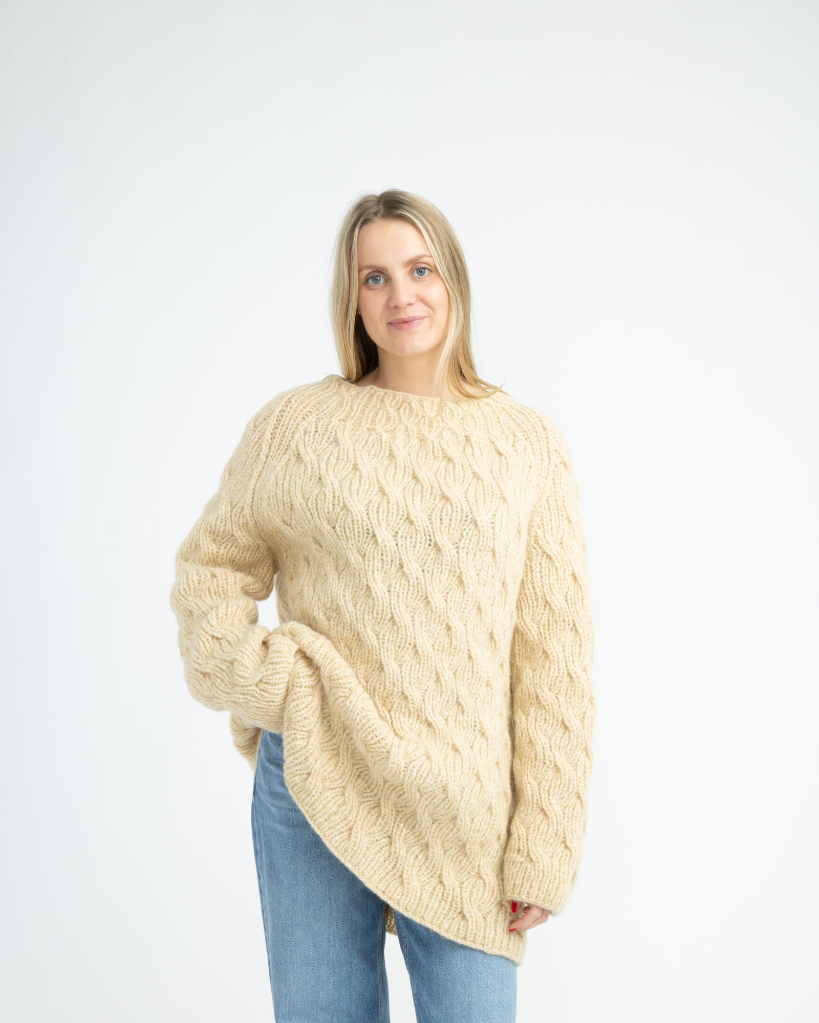 Cable Knit Sweater| HAND KNITTED SWEATER - Skappel Oslo