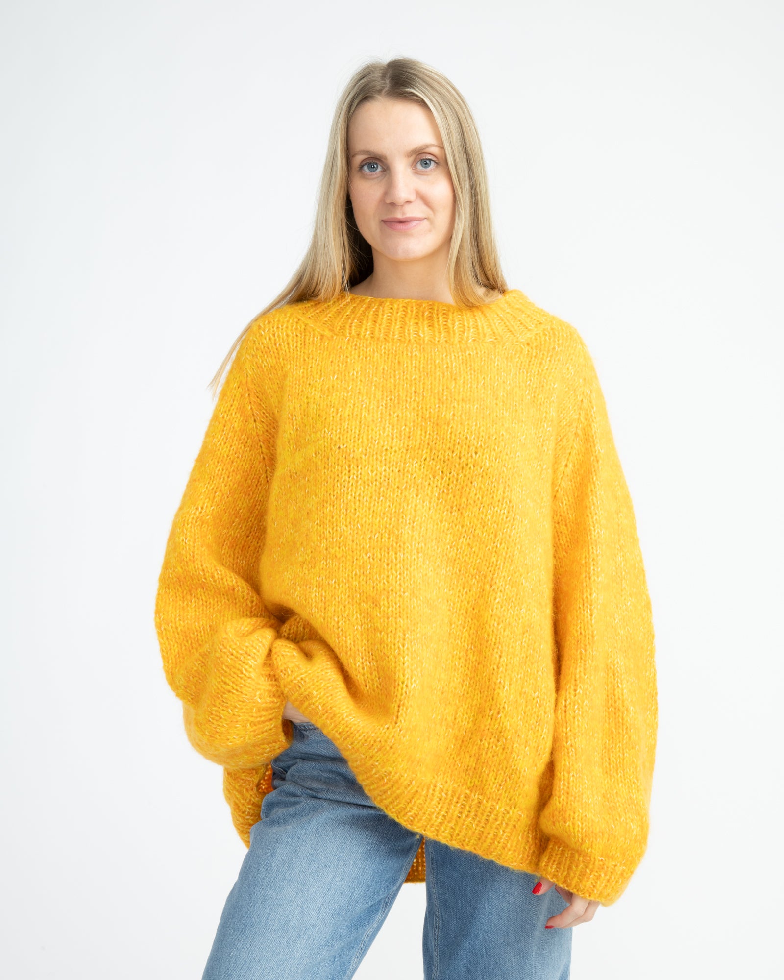 Blomstre | Orange | HAND KNITTED SWEATER - Skappel Oslo