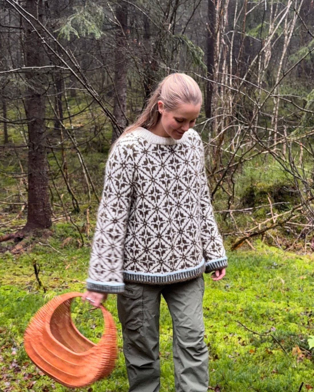 Kantarell | Natural White & Moss - Skappel Oslo